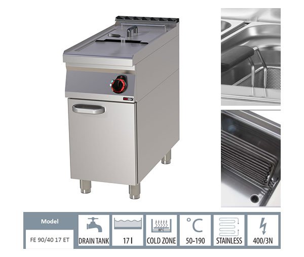 Friteuza electrica cu suport 17 litri FE90/40-17E – direca.ro