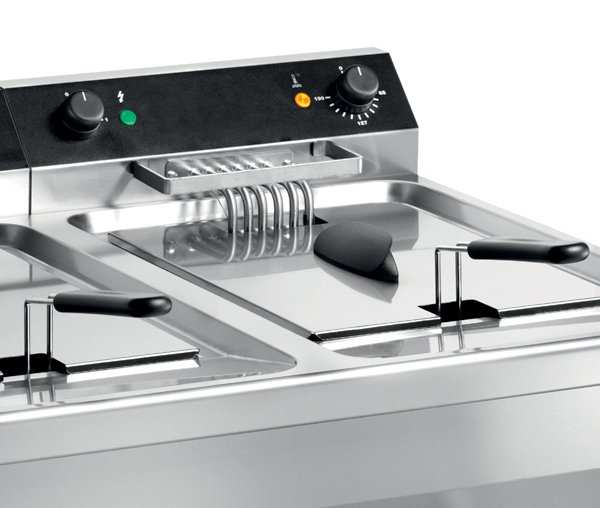 Friteuza electrica 12+12 litri cu robinet – direca.ro