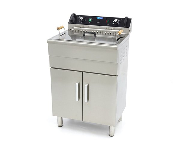 Friteuza electrica 30 litri cu robinet si suport tip dulap – direca.ro