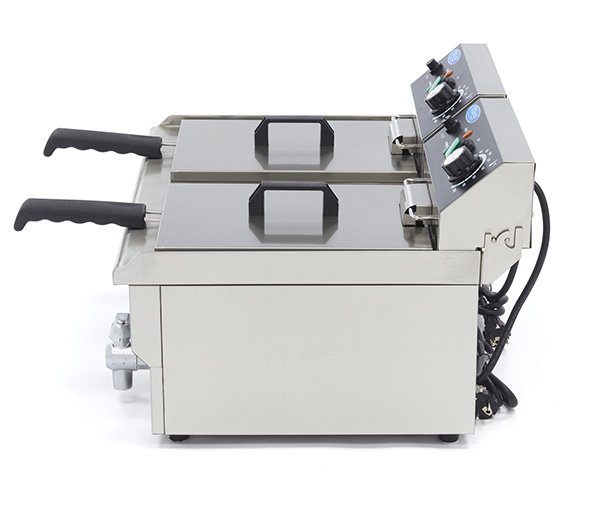 Friteuza electrica 2x10 litri cu robinet - direca.ro