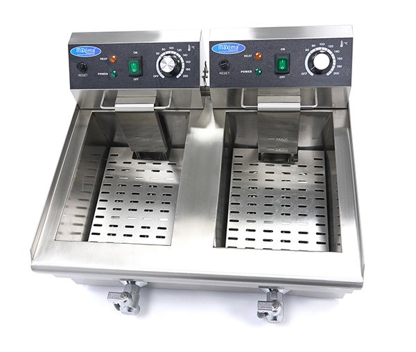 Friteuza electrica 2x10 litri cu robinet - direca.ro