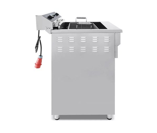 Friteuza electrica 45 litri cu robinet si suport tip dulap – direca.ro